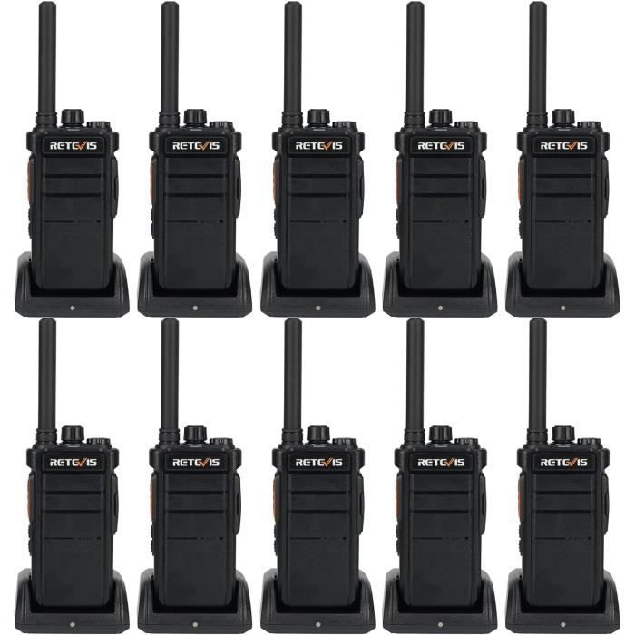 Retevis RB626 Talkie Walkie Longue Portée, Professionnel Talkie Walkie ...