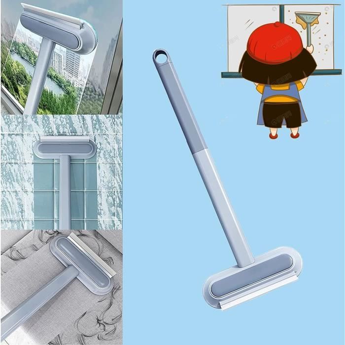 Outil De Nettoyage Double Face Humide Et Sec À Double Usage,Raclette À ...