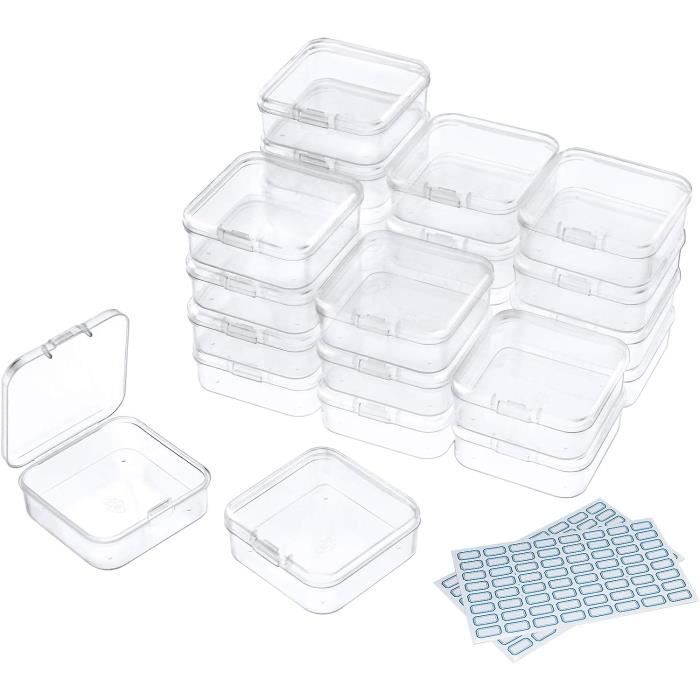 Petite Boite Rangement Plastique, Lot De 24 Mini Boite Plastique ...