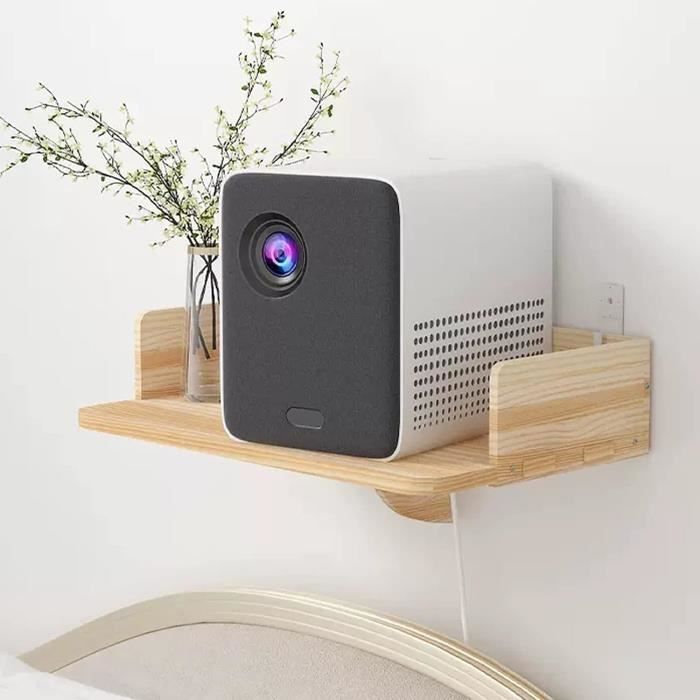 Support de projecteur,YSTP Support de projecteur en bois massif perforé ...