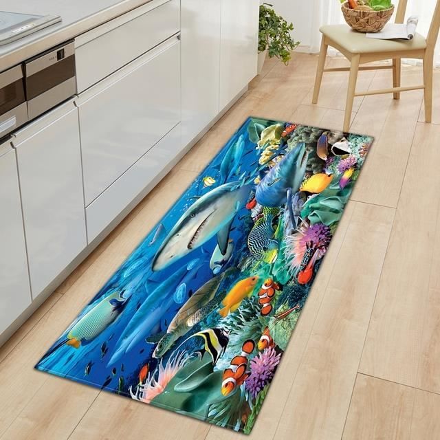 PAILLASSON,HC-23-60cmx90cm--Tapis 3d Océan Monde Du Poisson, Paillasson ...