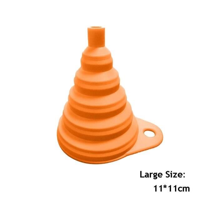 ENTONNOIR,Large No.2--Entonnoir à col Long télescopique pliant en ...