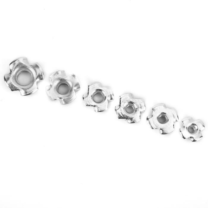 Écrou en T - ZJCHAO - 120 pièces - Acier au carbone galvanisé - Protection contre la rouille ...