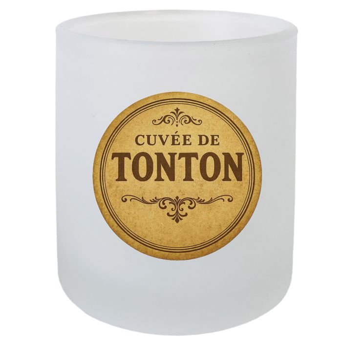 Verre avec sous-verre cuvée de tonton - La cave Cdiscount