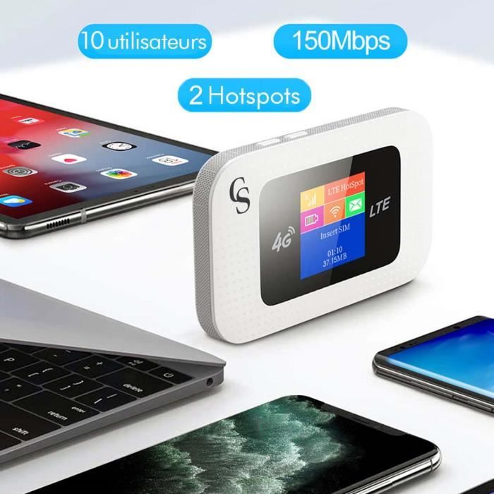 Routeur Mobile - Routeur Wifi portatif - Wifi Portable Sécurisé - Jusqu ...