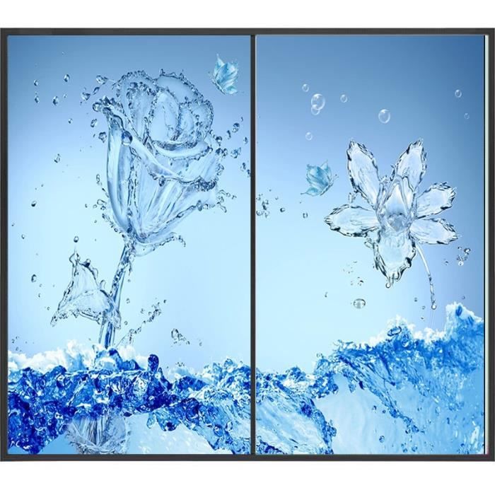 FILM POUR VITRAGE,26-WXH 45X90cm--Autocollant en verre givré ...