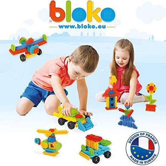 Jeu de construction - BLOKO - Valise de 60 pièces - A partir de 12 mois ...