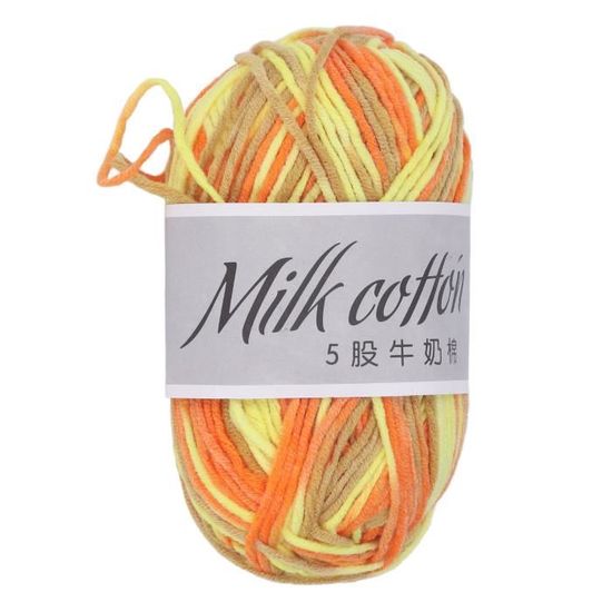 Fdit Fil à crocheter 1 pièces 5 brins Crochet fil doux confortable ...