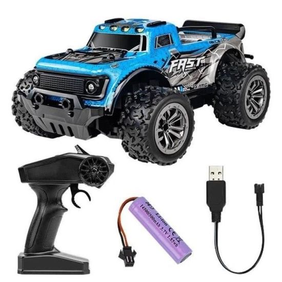Voiture Telecommand Tout Terrain Voiture Radiocommande avec Lumire 24 GHz 120 RC Car - Cdiscount ...