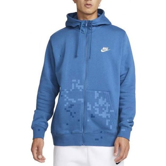 Sweat à capuche Nike Sportswear Club Fleece Bleu - Cdiscount Prêt-à-Porter