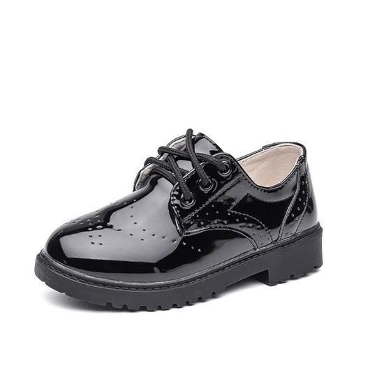 Chaussures en Cuir pour Enfants - Marque - Modèle - Noir - Oxfords ...