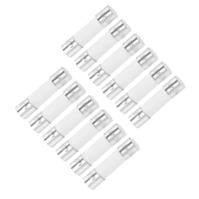 Fusible SOURCING MAP 10Pcs 6,3A 250V 5x20mm Cartouche Fusibles Soufflage Voiture rapide ...