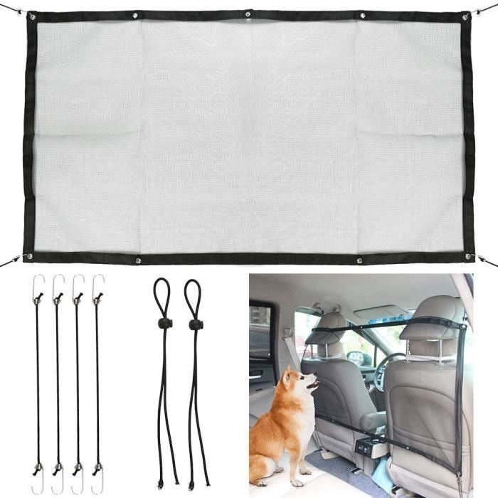 Filet de Protection Voiture - Portable - Noir - 115x62cm - Séparation ...