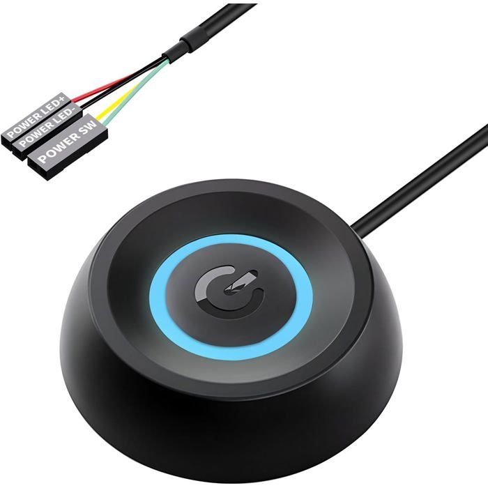 PC Power Switch, 1.8M Button PC External, External Power Switch, Remote ...
