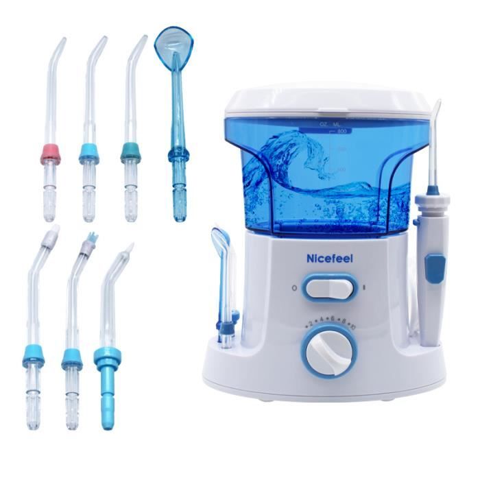 Blanc Jet Dentaire Hydropulseur - Hydropulseur dentaire avec 8 Buses ...