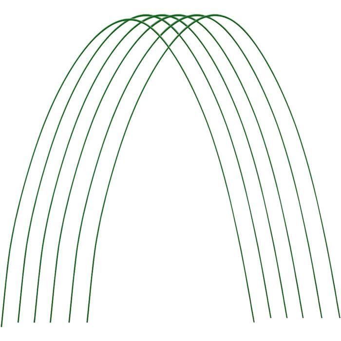 Lot de 12 tuteurs flexibles pour plantes - Tige unique - Tubes en acier ...