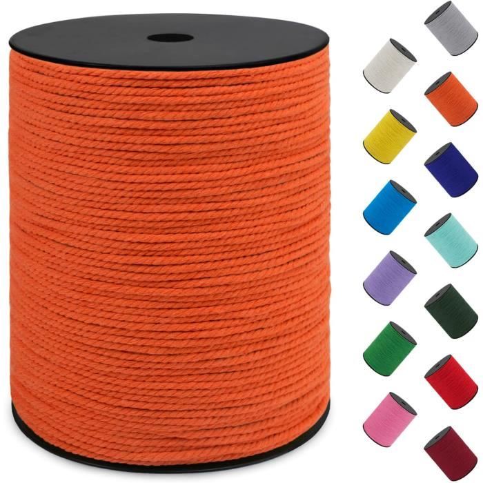 Corde Macramé 3Mm X 300M Fil Macramé Corde Coton Macramé Naturelle ...