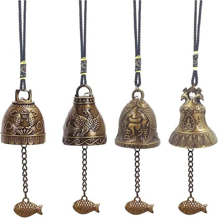 LIWI-4 Pièces Carillons Éoliens Fengshui, Carillons Éoliens Chinois ...