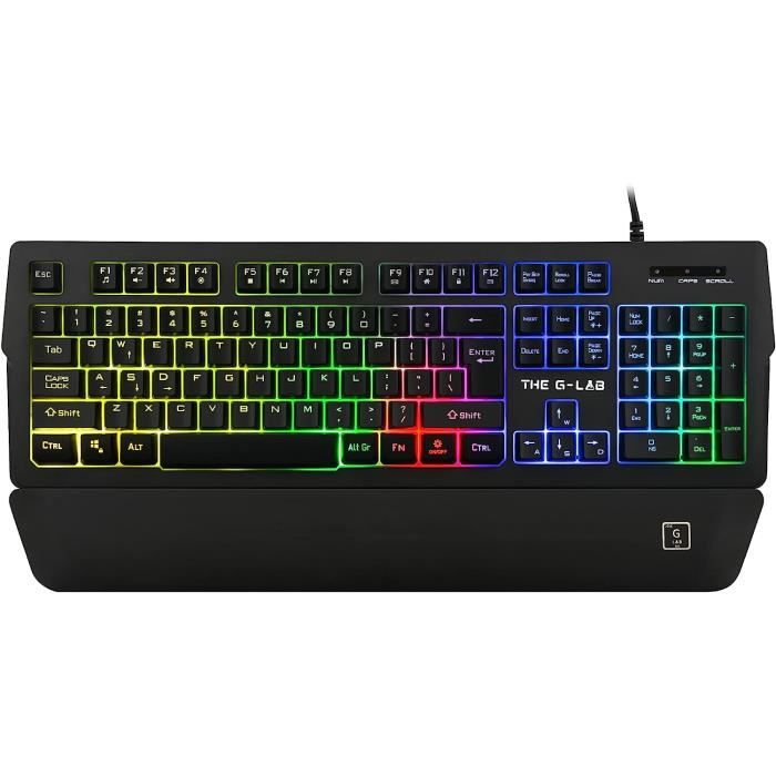 Keyz Palladium Clavier Gamer QWERTY US Layout Filaire USB - Clavier ...