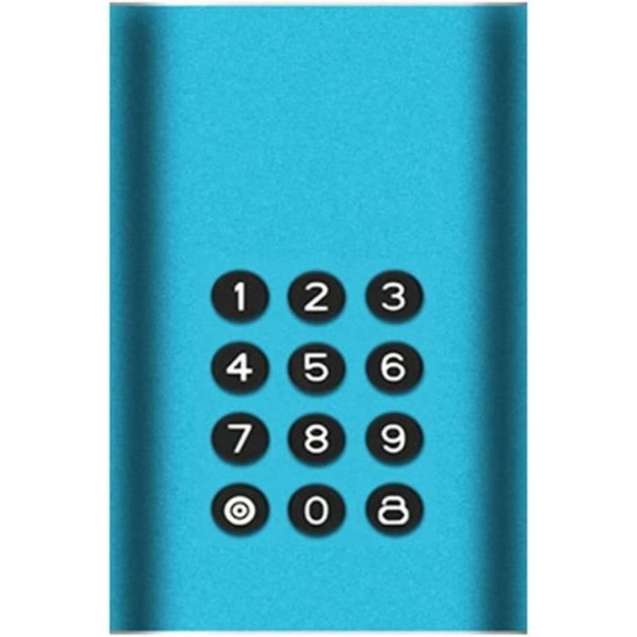 Boîtier de disque dur crypté USB-C, disque dur externe portable, disque ...