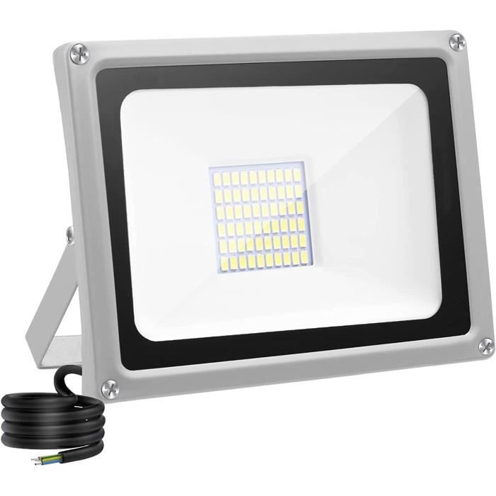 KeWin 12V Projecteurs LED Extérieur 50W, Spot LED Extérieur 5000LM 12V ...