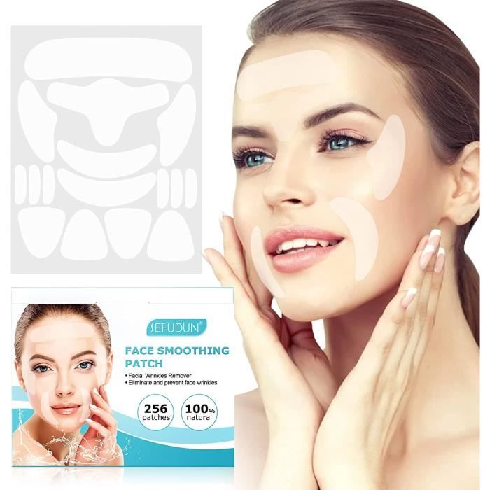 Patch Anti Rides Visage, Frownies Facial Patches Réutilisables, Silicone Patch 256 Pièces pour ...