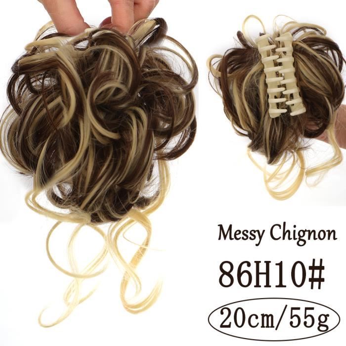 86H10--Postiche Synthétique À Pince Pour Femme, Postiche Longue Et ...