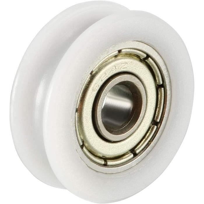 4 Pcs 1.5Mm De Profondeur Métal Roue De Roulement À Billes De Poulie ...