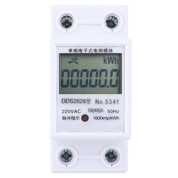EJ.life Compteur d'énergie sur rail DIN DDS2626 Compteur d'énergie ...