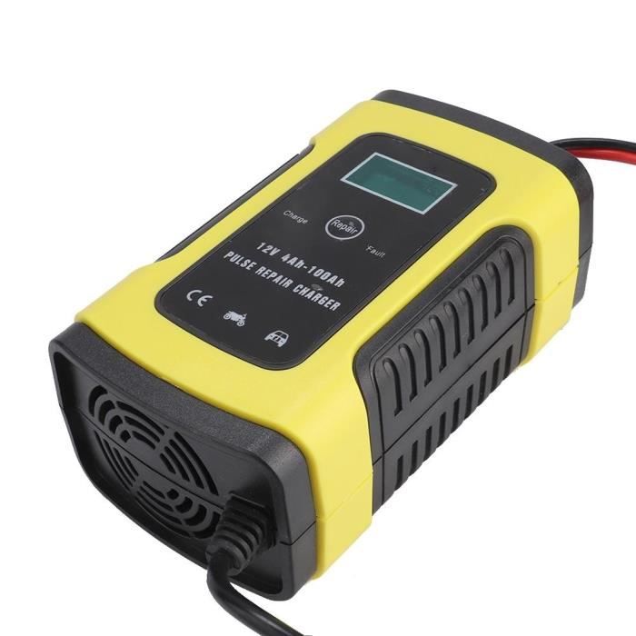 Fdit Chargeur de batterie 12V Chargeur intelligent de batterie de ...