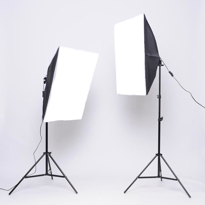 2x 130W studio photo professionnel studio lumière studio ensemble ...