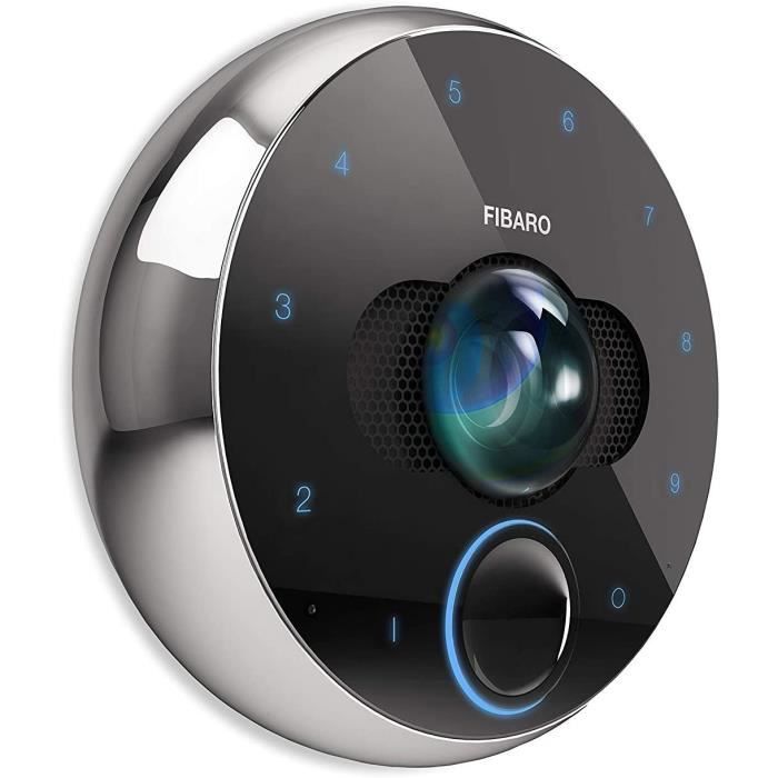 Intercom Vidéo Intelligent - FIBARO - Fgic-002 - Full HD - 180° Angle de vue - Infrarouge ...