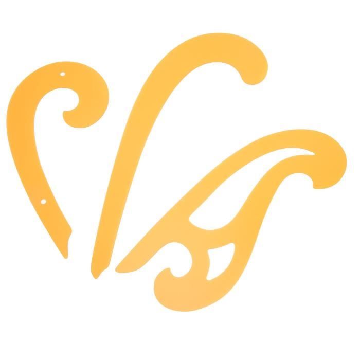 HURRISE courbes françaises pour le dessin Courbe française ensemble 3 ...