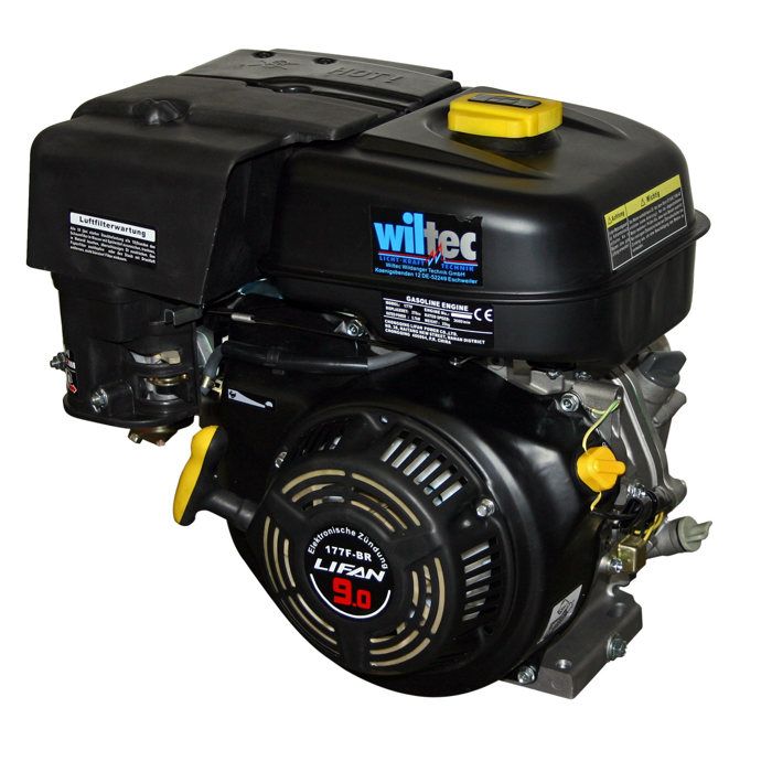 Wiltec LIFAN 177F-BR Moteur essence – 440 x 406 x 354 mm – 6,6 kW (9 CV ...