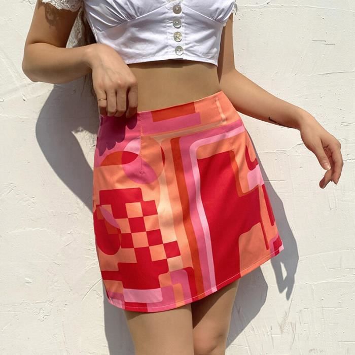 Mini jupe plissée taille haute pour femme,vêtements de plage pour femme ...