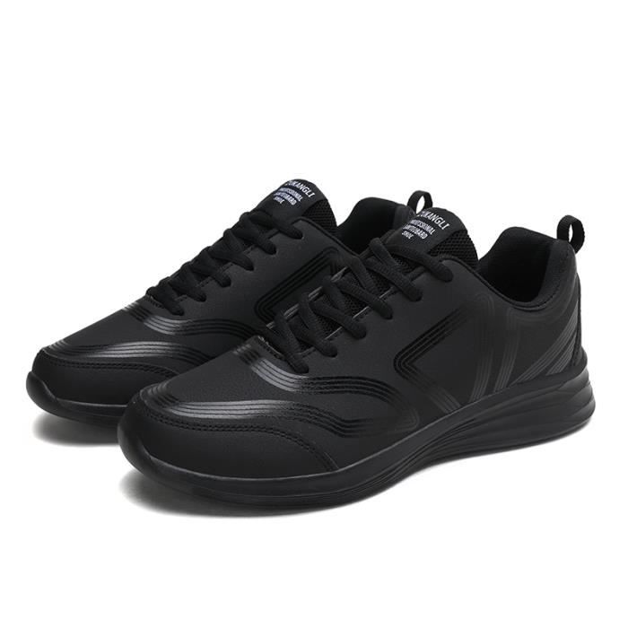 BASKET Homme - KJEHOME - Baskets en cuir - noir - chaussures de sport ...