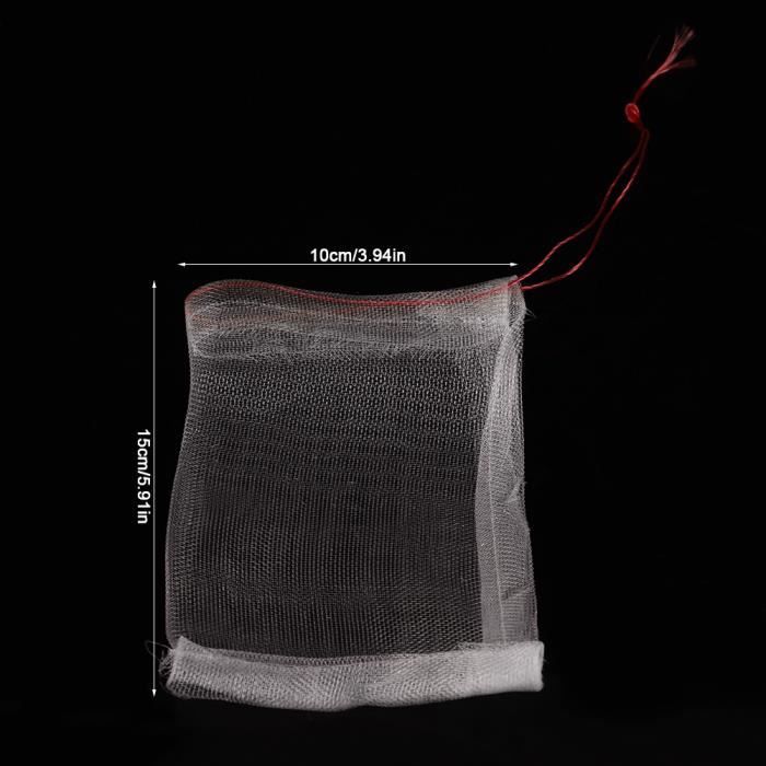 Sac en filet de fruits SALALIS - 100pcs - Protection des fruits - Nylon ...