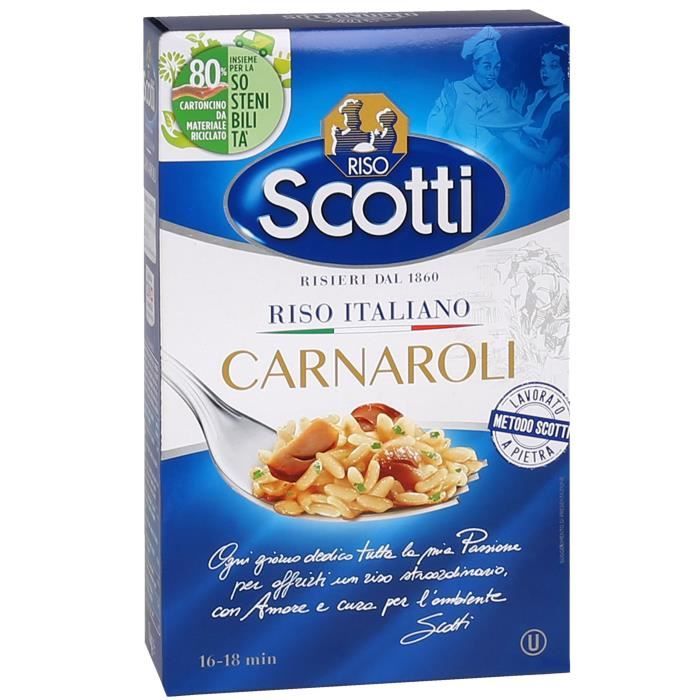 Scotti Carnaroli - Riz italien pour risotto 1 kg - Cdiscount Au quotidien