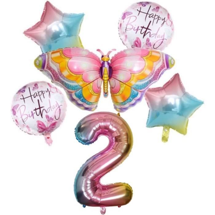 Anniversaire Papillon Fille 2 Ans Kit - Decoration Anniversaire ...