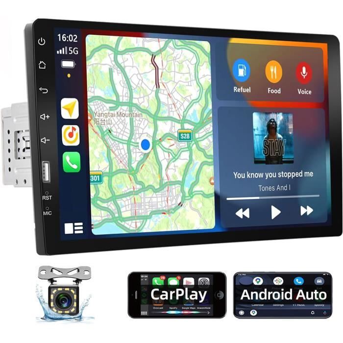 Autoradio 1 Din Avec Apple Carplay Et Android Auto Autoradio 9 Pouces Écran Auto Radio Avec ...