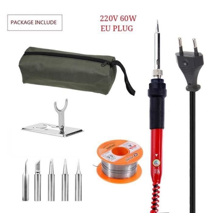 PANNE DE FER A SOUDER set 3 -Kit de fer à souder électrique numériqueoutils de soudage 110V 220V ...