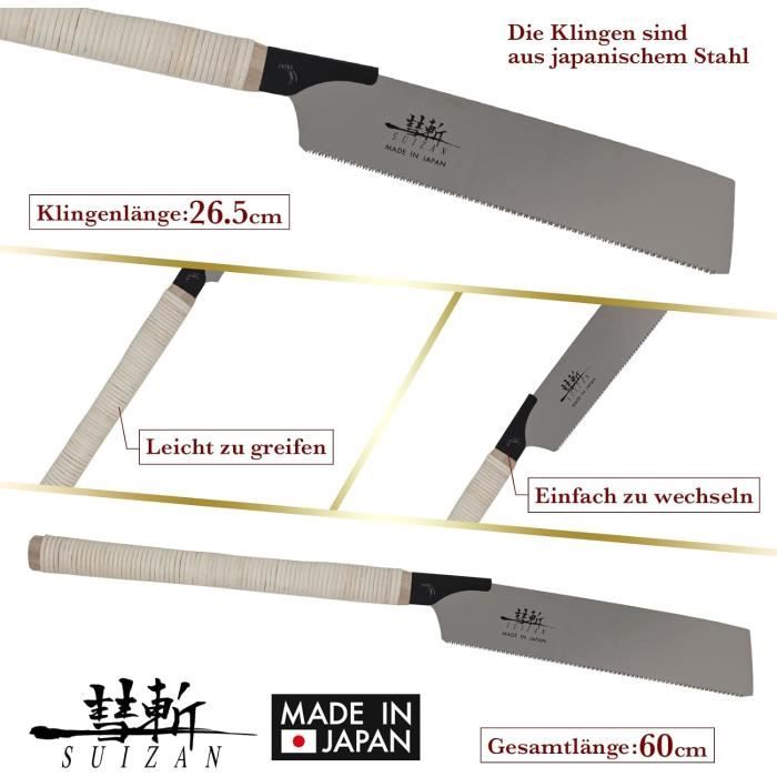 Scie À Main Japonaise 265Mm Kataba Scie À Traction Simple Pour Le ...