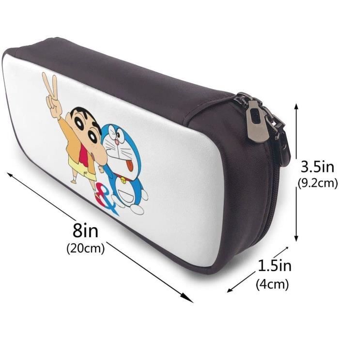 Étui à crayons - Crayon Shin Chan et Doraemon - Grande capacité - Noir ...