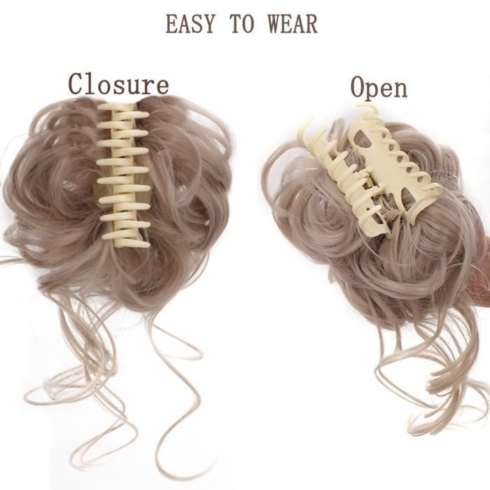 86H10--Postiche Synthétique À Pince Pour Femme, Postiche Longue Et ...