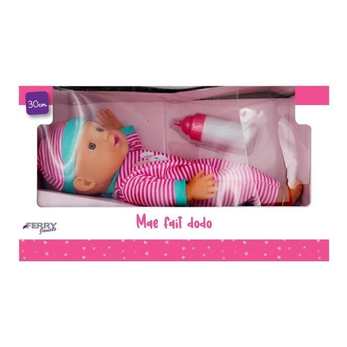 MAE FAIT DODO Poupon fait dodo avec biberon - Cdiscount Jeux - Jouets