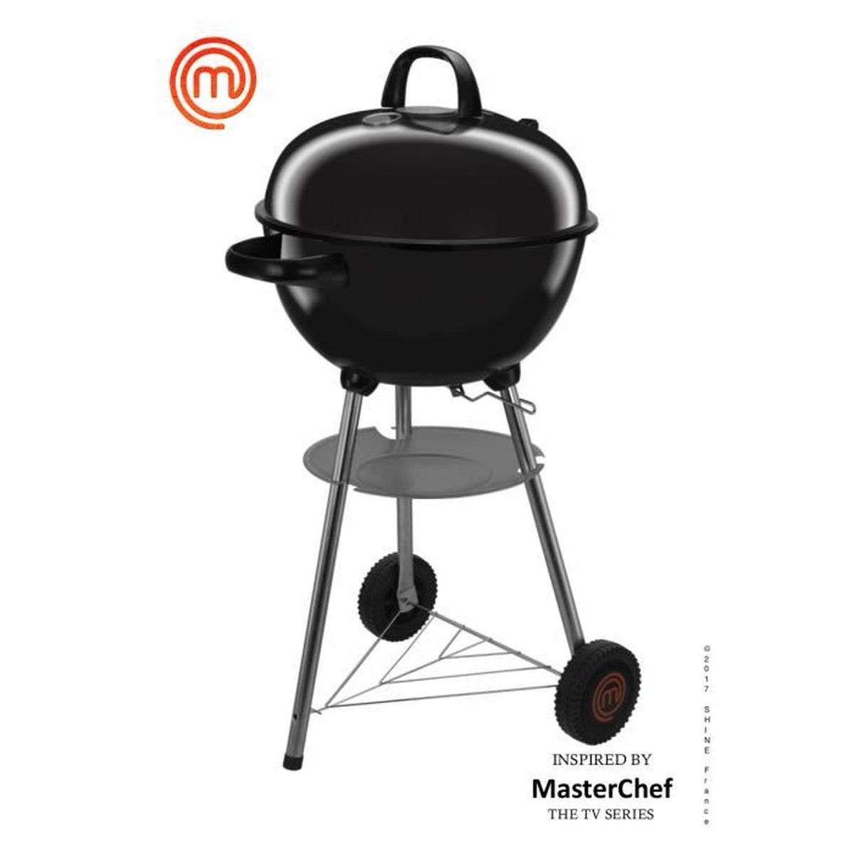 MasterChef - Barbecue charbon Kettle 57 cm - Cdiscount Jardin