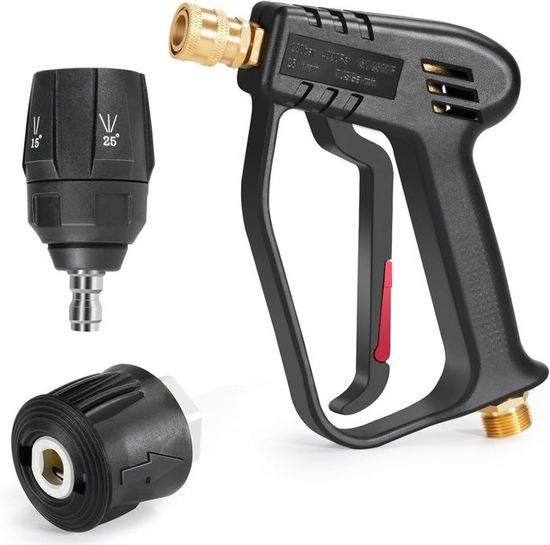 Pistolet De Lavage Haute Pression, 4000 Psi Pistolet Nettoyeur De Voiture Avec Embout De Buse D ...