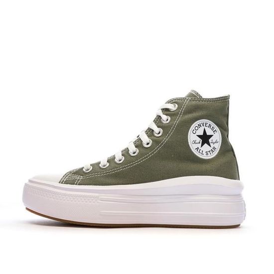 Baskets Kaki Femme Converse Chuck Taylor All Star Move Kaki - Cdiscount ...