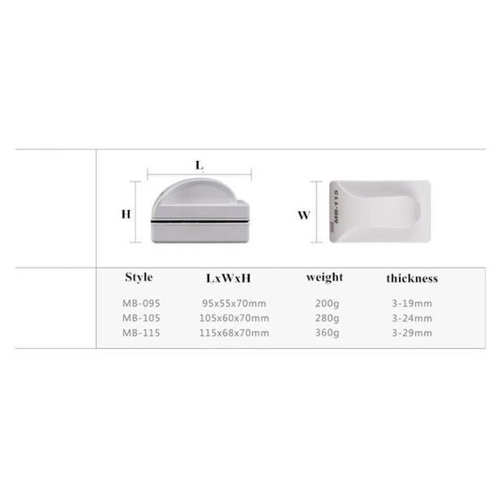 1pcs s (MB-095) Racloir aimanté pour aquarium, brosse magnétique à ...