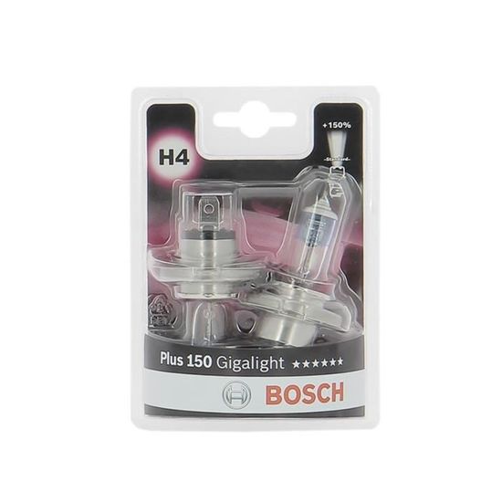 BOSCH Gigalight plus 150 H4 60-55W Vendu par 2 - Cdiscount Auto